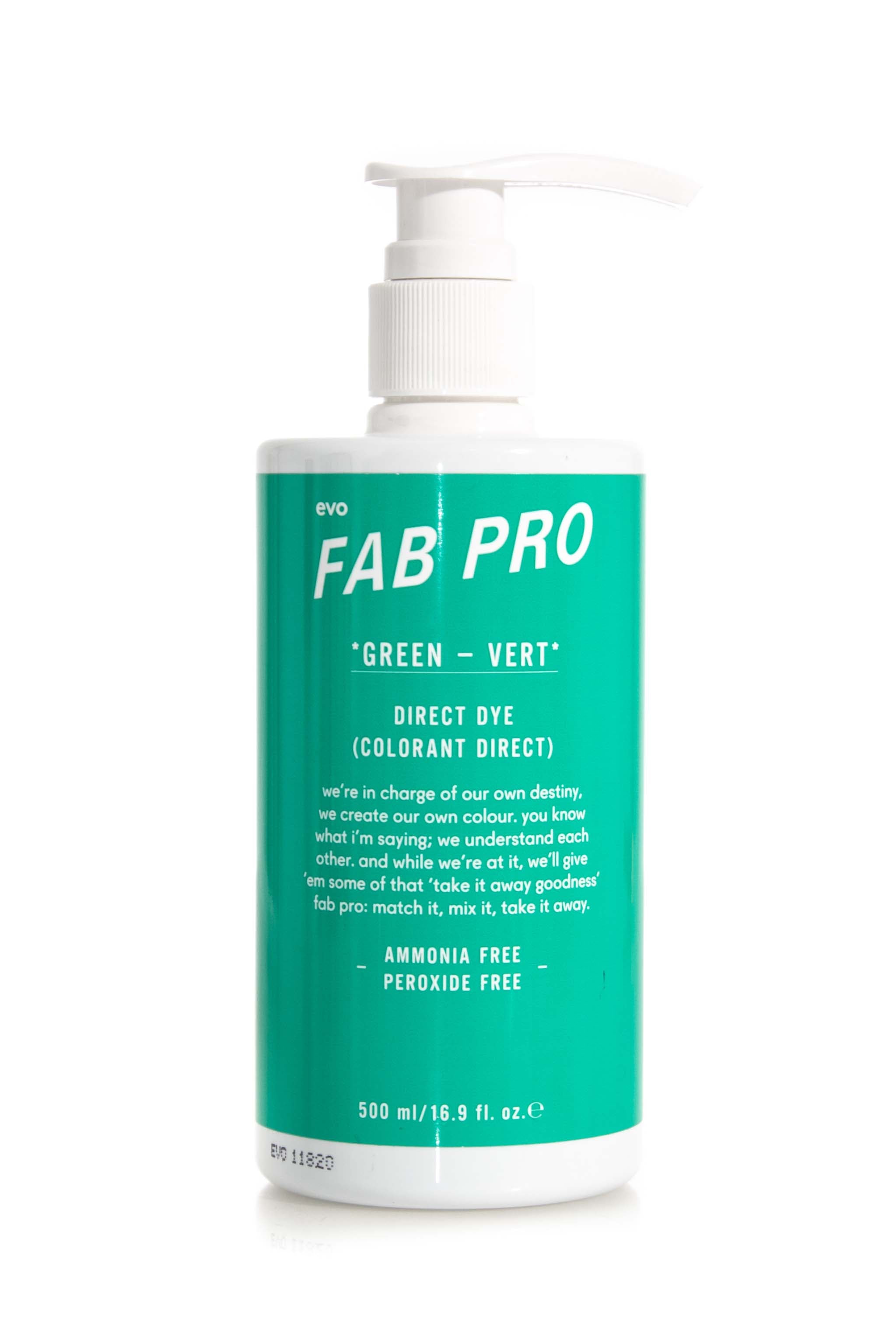 EVO Fab Pro Direct Dye 500ml | Green – Hair Gang Online
